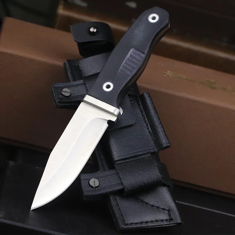 440C-Steel-blade-mountaineering-hiking-self-defense-knife-G10-handle ...