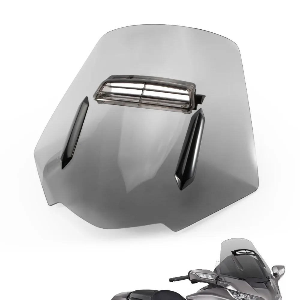 Motorcycle-Front-Windshield-Spoiler-Screen-Protector-Windsreen-Baffle ...