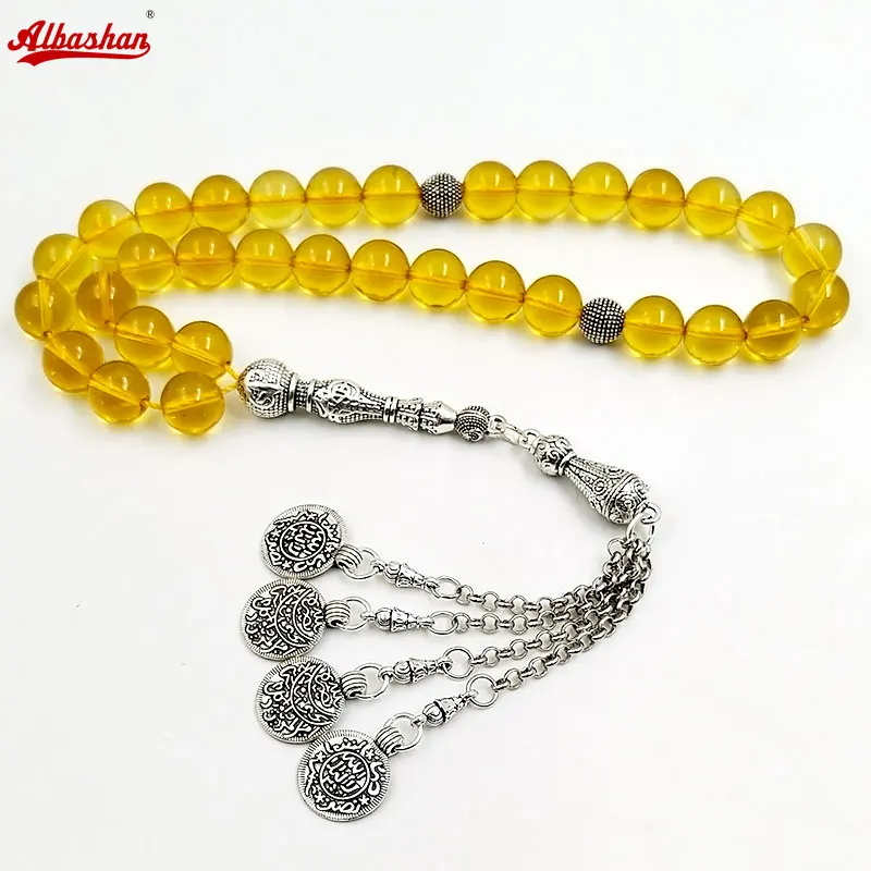 Tasbih Natural Citrines 5A High quality Yellow Crystal misbaha 33 ...
