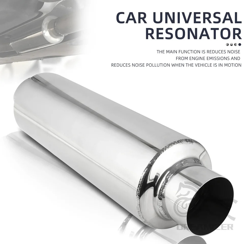 Exhaust System Vibrant Muffler 2.5'' Ultra Quiet Resonator,304 ...