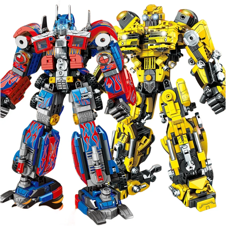 New-transforming-robot-two-in-one-building-block-toy-fleet-mecha ...