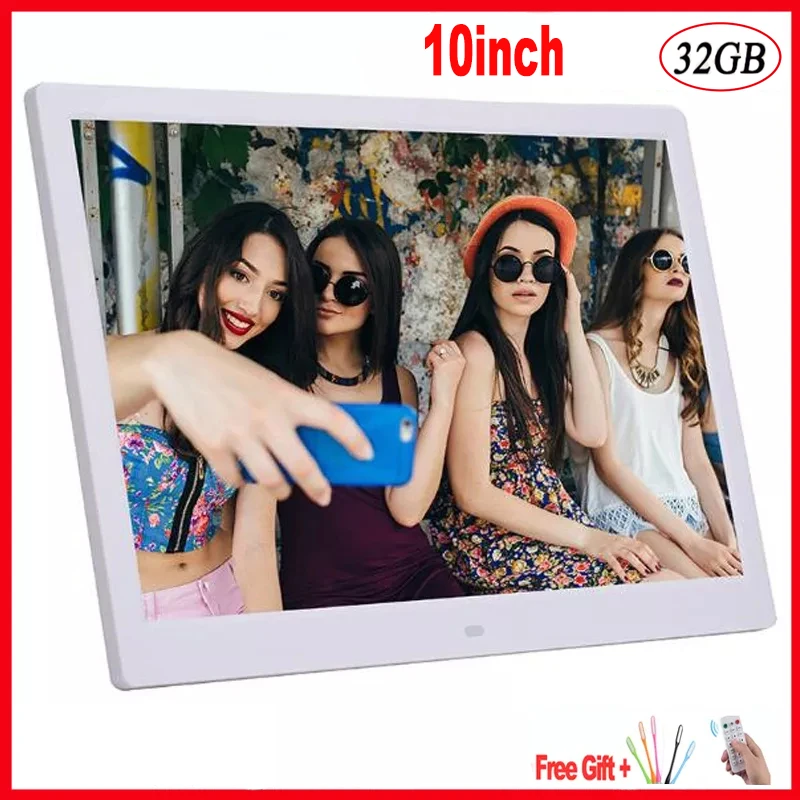 10.1 Inch Hd Digital Photo Frame 1024x600 Hd Ultra-thin Led Electronic ...