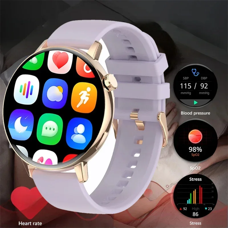 For-Xiaomi-Fashion-Women-Smartwatch-Bluetooth-Call-Full-Screen-Touch ...