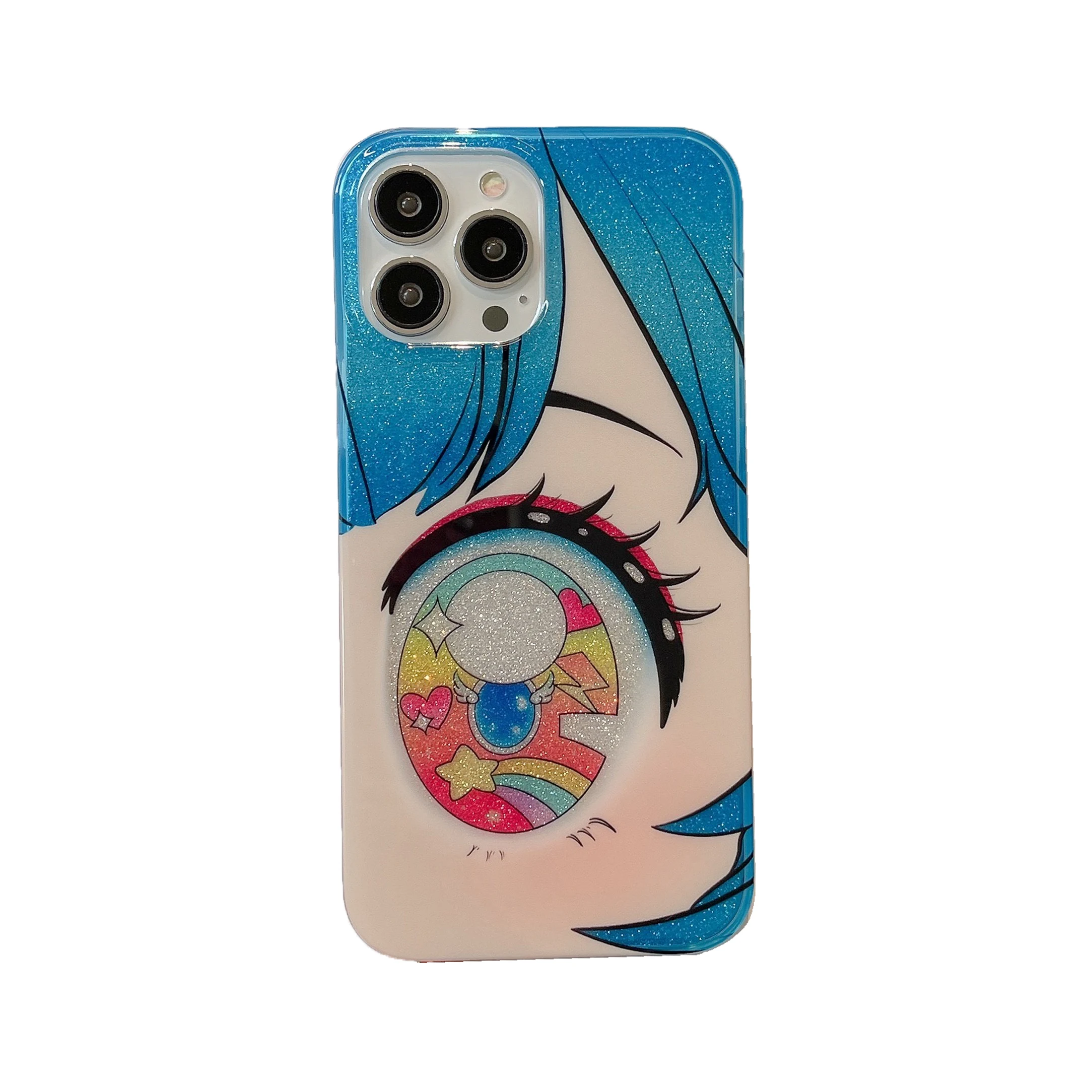 Cartoon-Anime-Iridescent-Shinning-Eyes-Double-Layers-Case-for-iPhone-16 ...