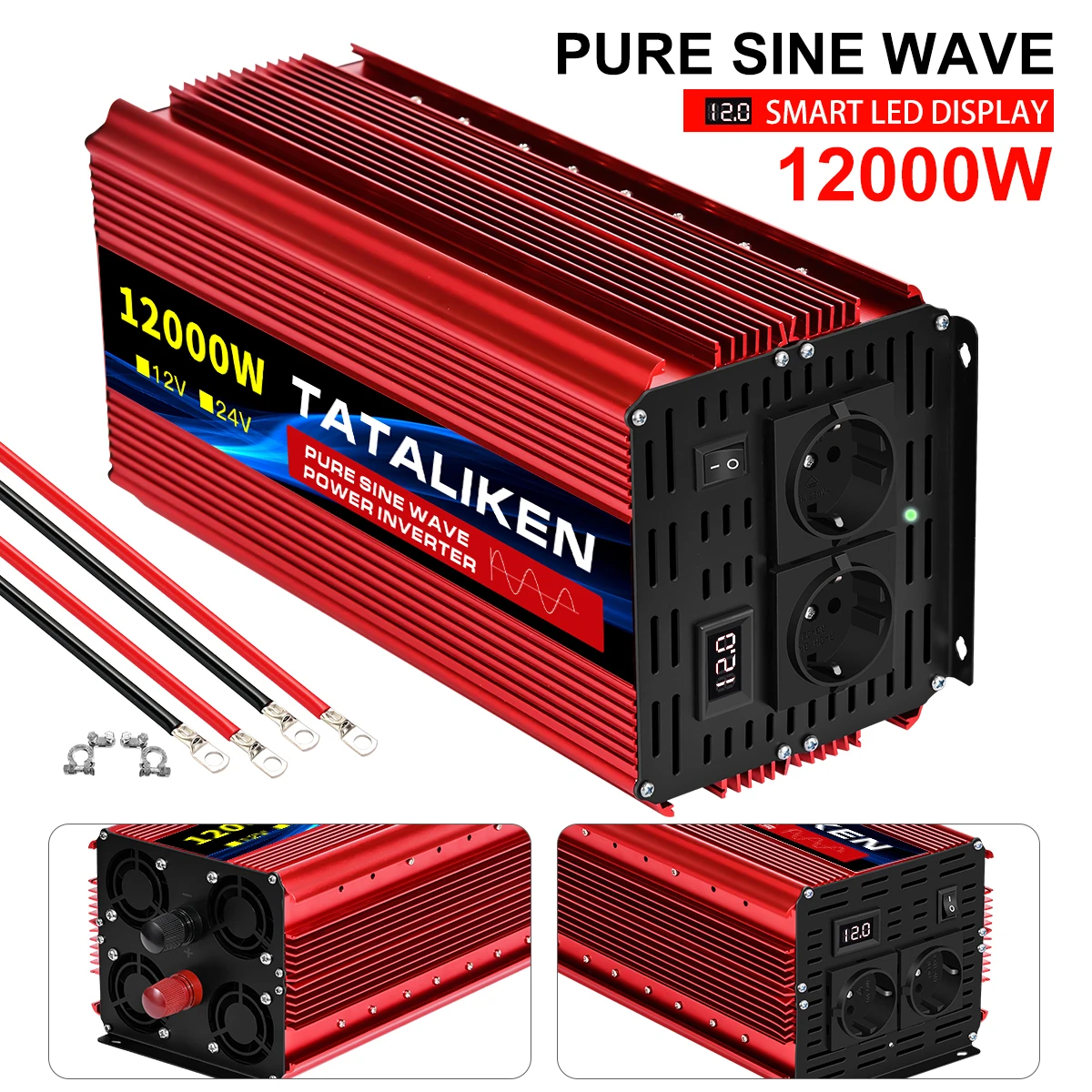 순수 사인파 전력 인버터, 5000W, 6000W, 7000W, 8000W, 10000W, 12000W, 12 V, 220 V ...