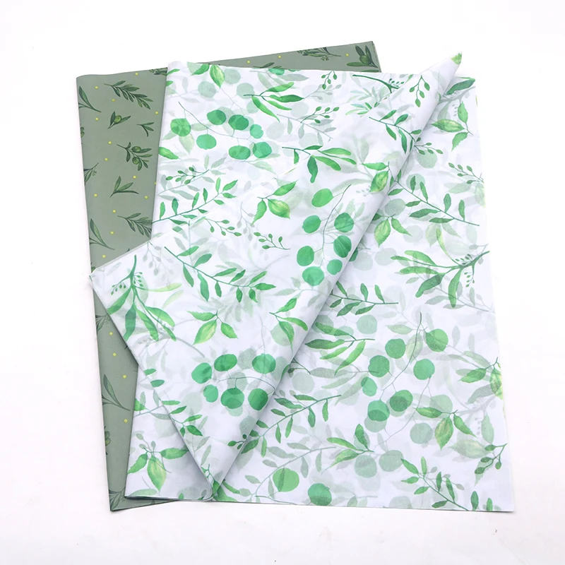 20-Sheets-of-Eucalyptus-Pattern-Tissue-Paper-50X35CM-Perfect-for-Gift ...