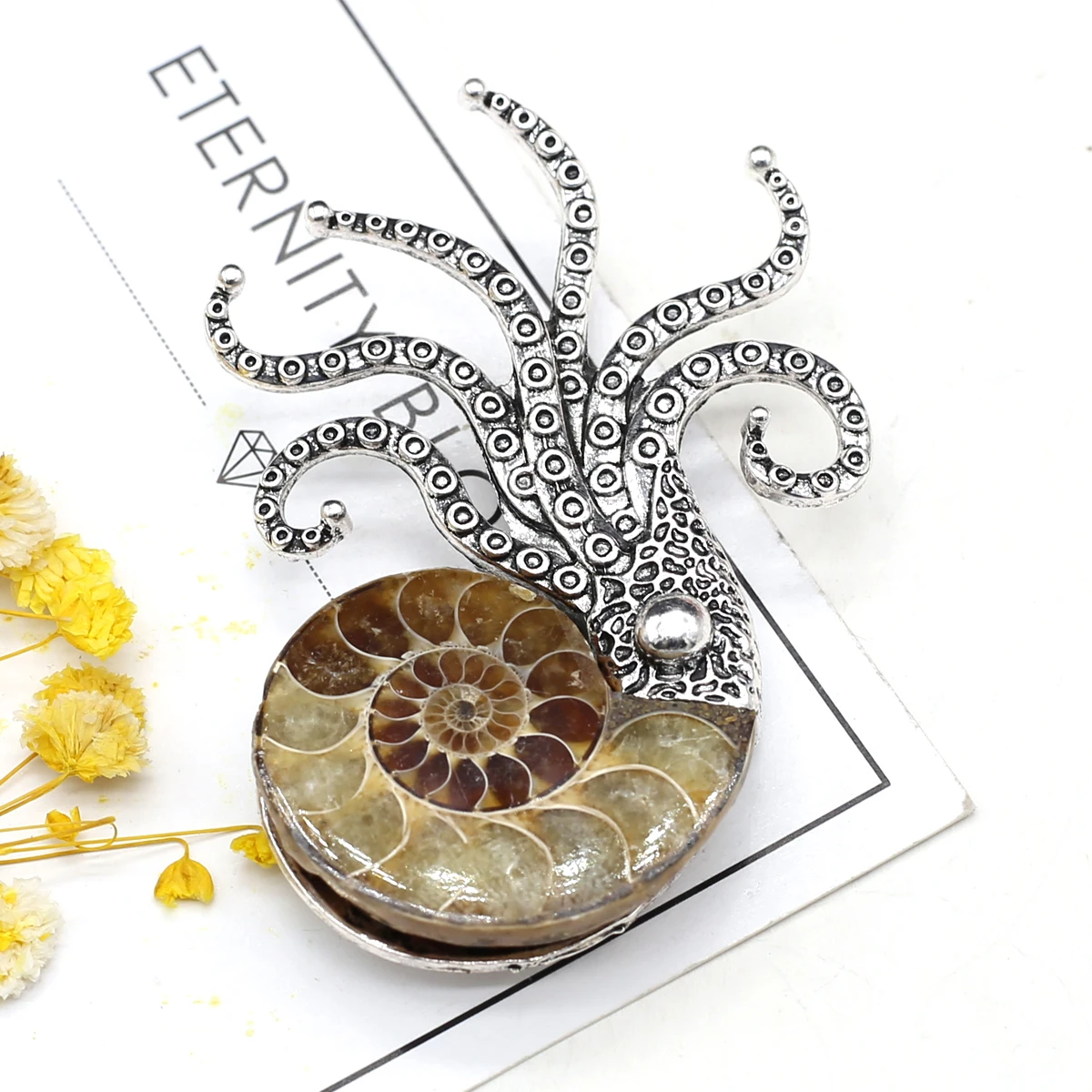 Natural-Conch-Shell-Brooches-Vintage-Alloy-Pins-for-Girls-Party-Costume ...