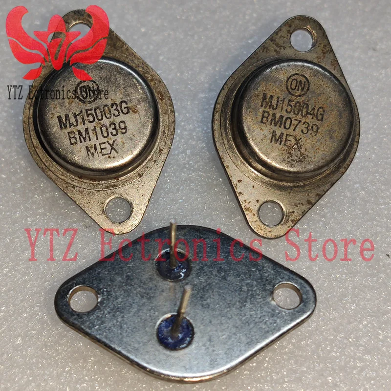 MJ15003G MJ15003 MJ15004G MJ15004 Trans GP BJT NPN 140V 20A 250000mW 3 ...