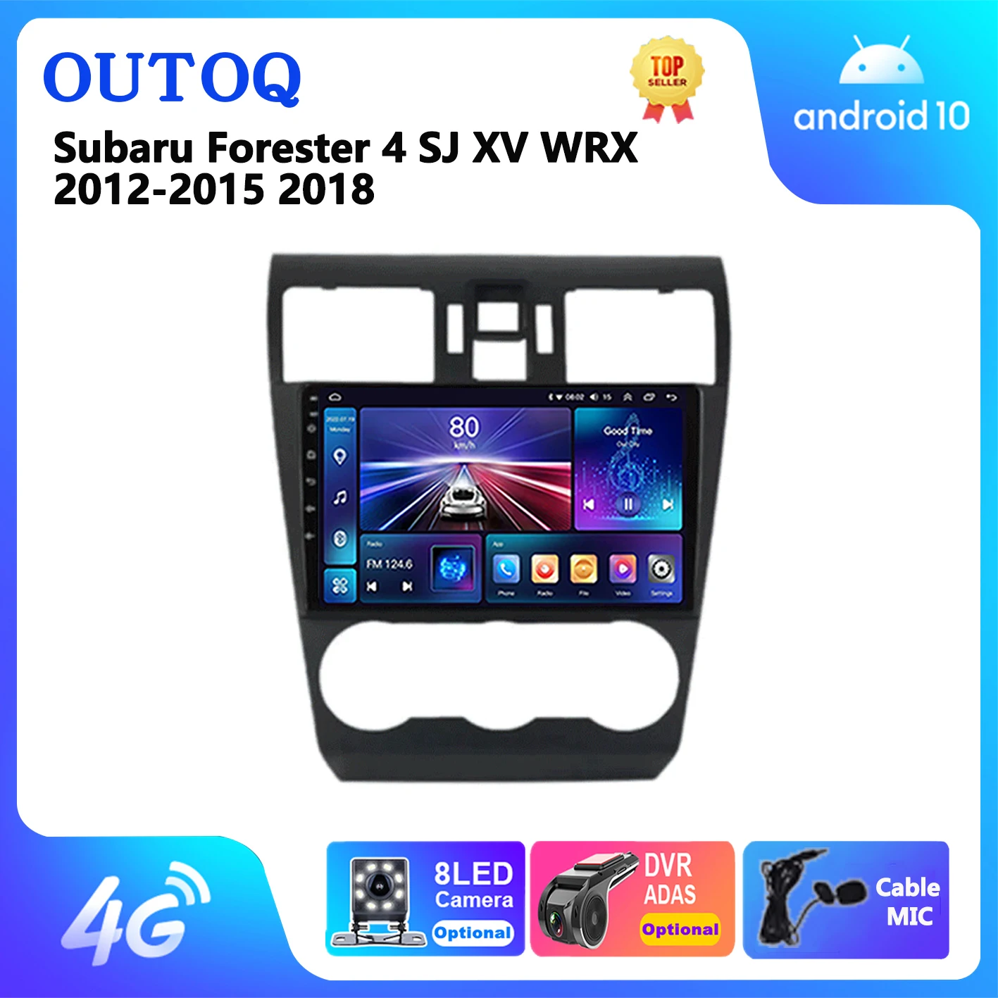 Para Subaru Forester XV WRX 2012- 20154 + reproductor Multimedia WIFI ...