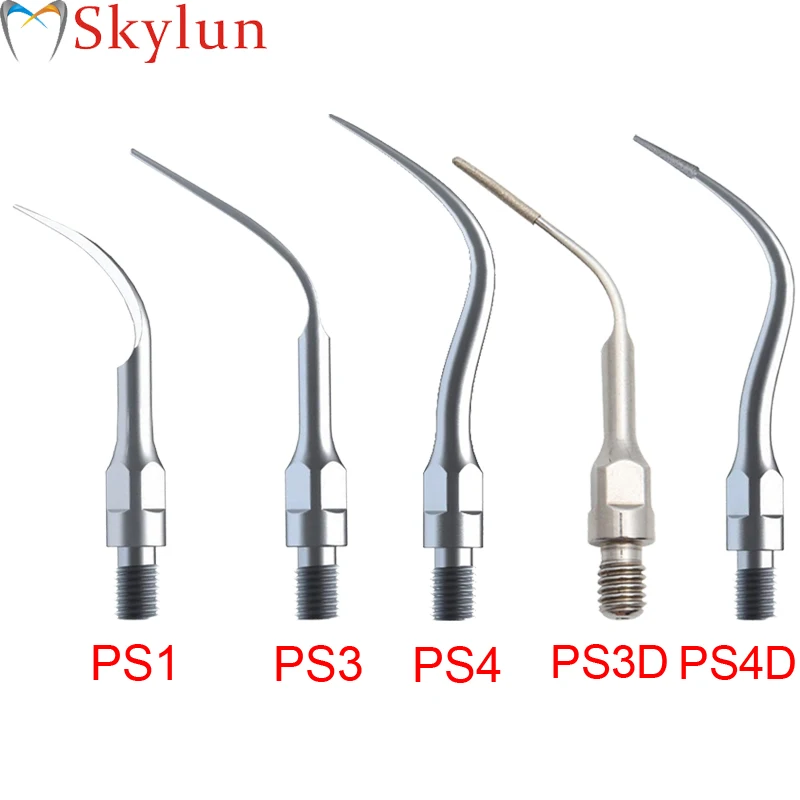 5PCS Dental Ultrasonic Piezo Scaler Tips PS1 PS3 PS4 PS3D PS4D Scaling ...