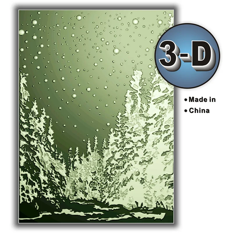 Texture design for "Winter Pine Scene with Light Water Drop", 3D ...
