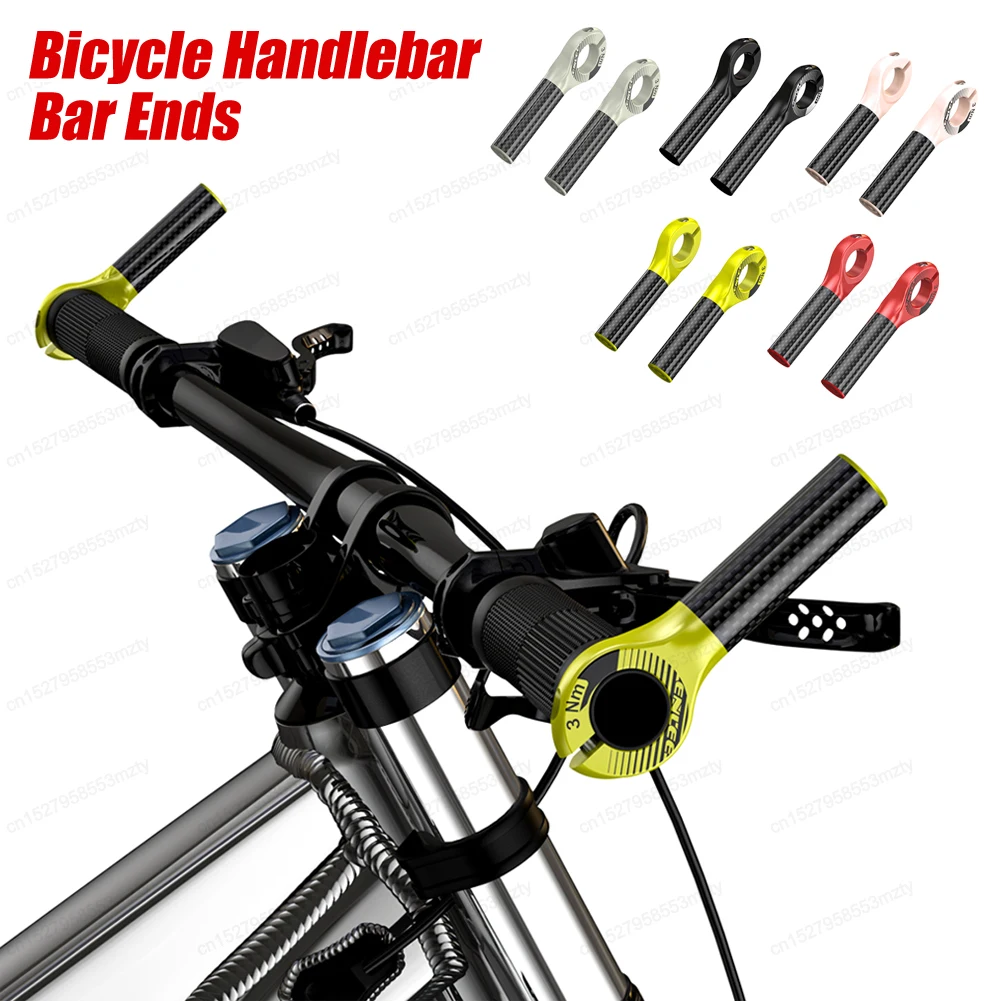 ENLEE-Bike-Grip-Bar-End-Handle-Multi-Angle-Adjustment-Carbon-Fibre ...
