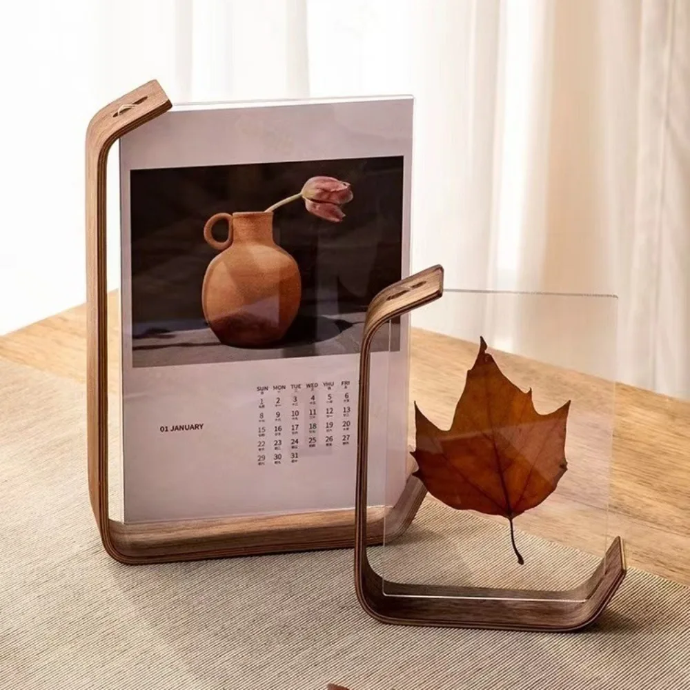 Marco-de-fotos-de-madera-mesa-oscilante-caja-de-fotos-personalizada-acr ...