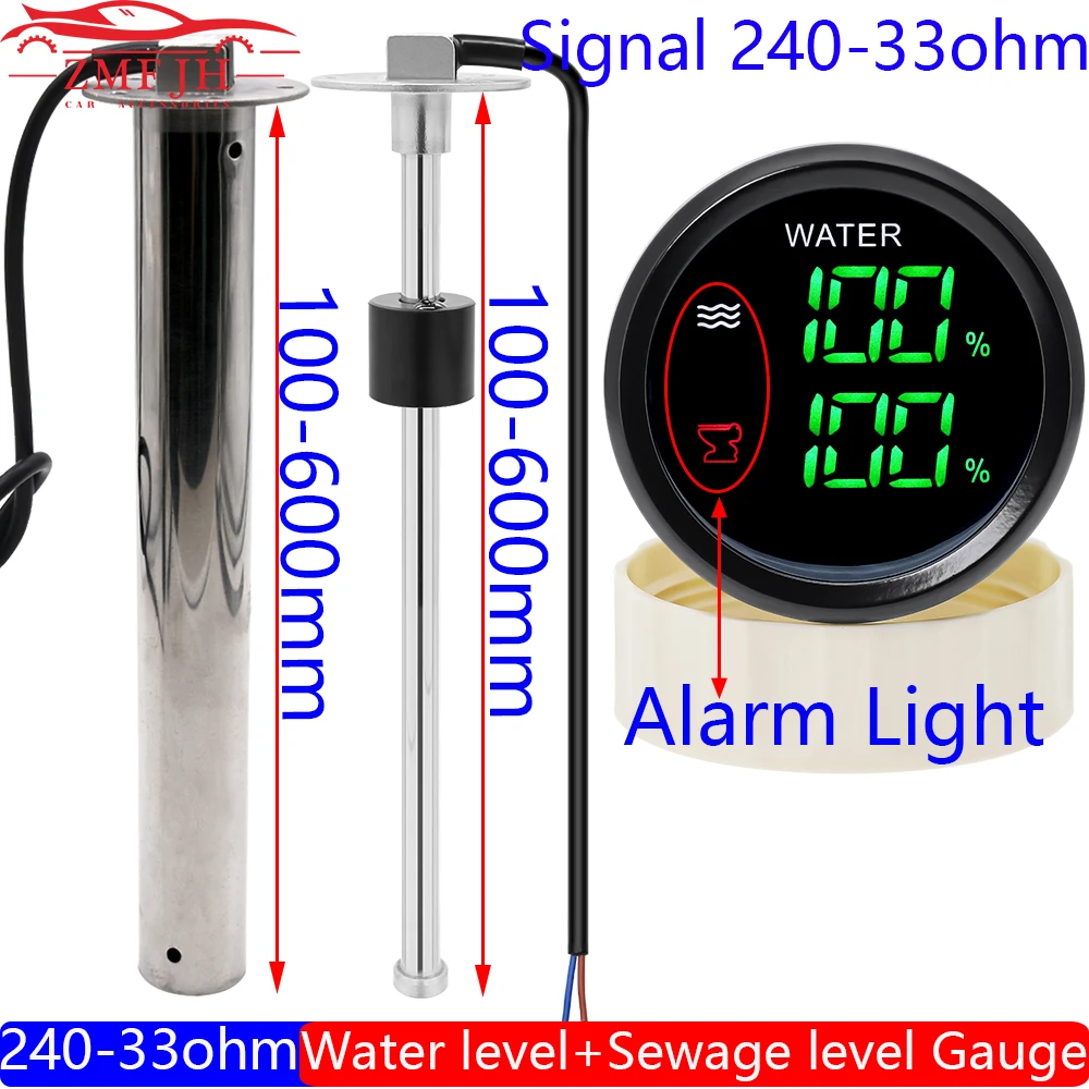 240 33 Ohm Water Niveau Meter + Riolering Niveau Gauge Met Alarm ...