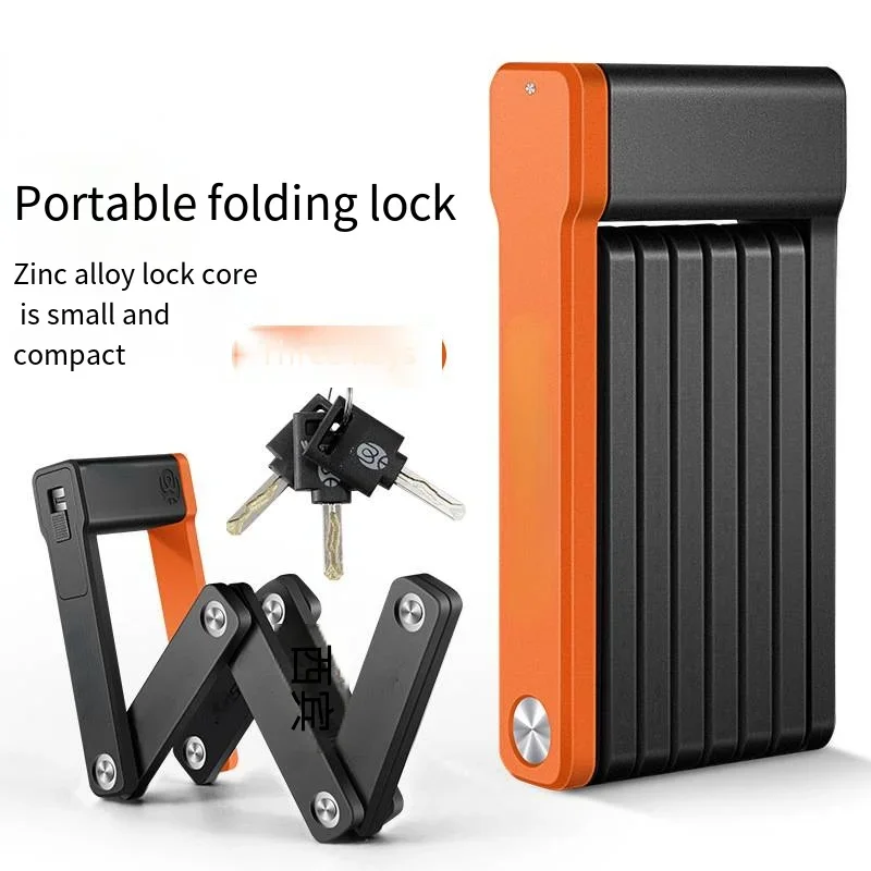 Bicycle-Folding-Chain-Bar-Lock-Key-Lock-Compact-and-Lightweight-Anti ...