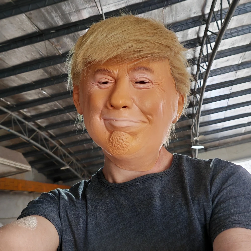 Trump Latex Full Head Mask Halloween Easter Costume Party Donald Trump ...