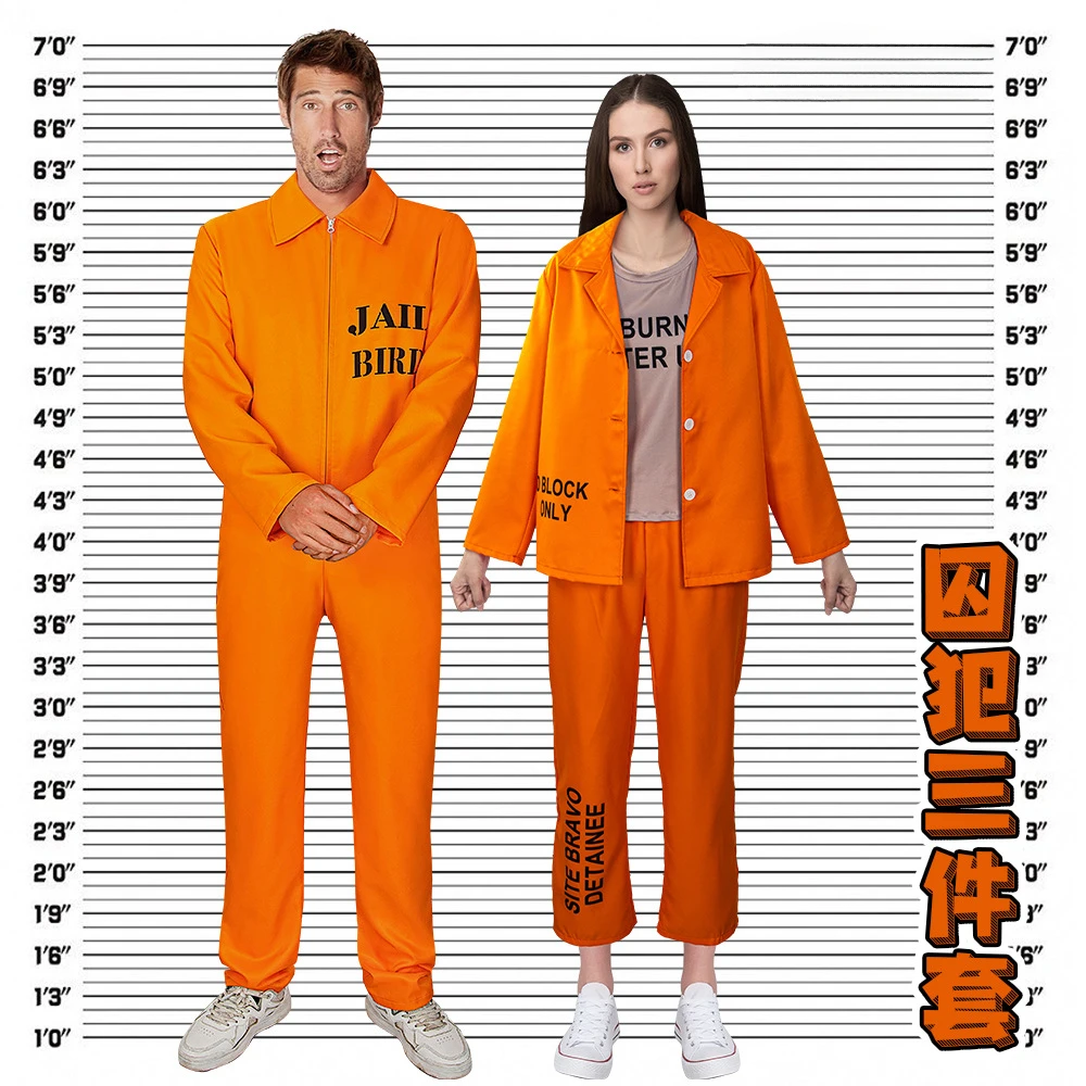 Halloween-Male-and-Female-Anime-Cosplay-Couple-Style-Orange-Prison ...