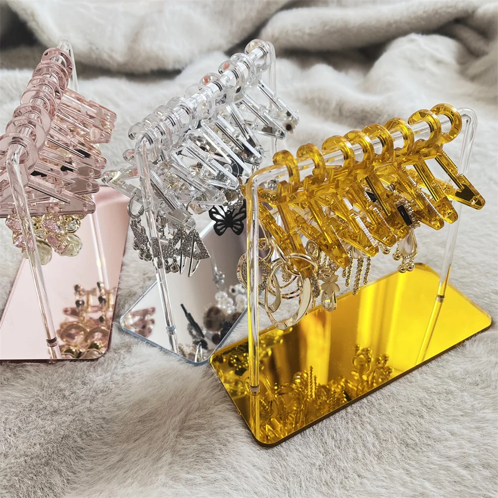 Gold Silver Rosegold Polymer Clay Soft Pottery Earrings Stand Organizer ...