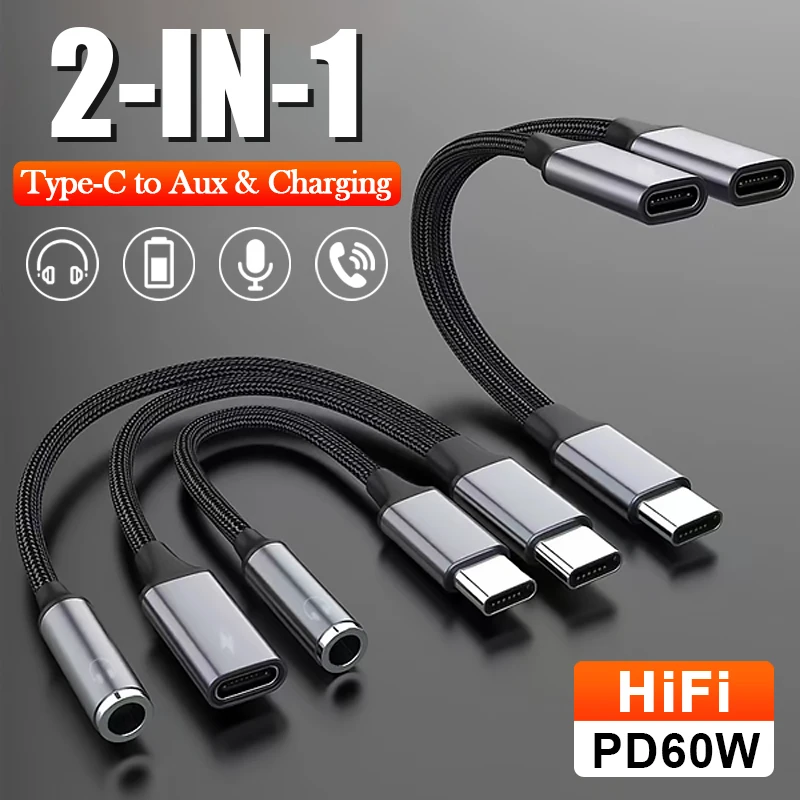 USB-Type-C-Splitter-For-iPhone-15-USB-C-to-Type-C-Headphone-Adapter-PD ...