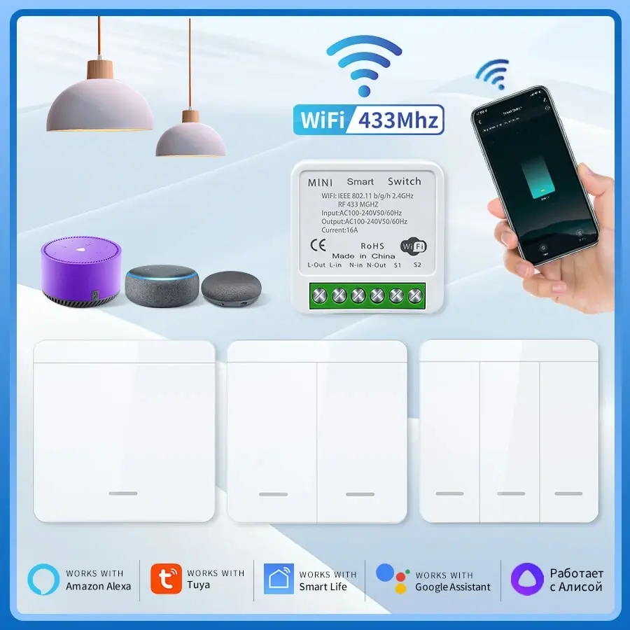 Tuya-Smart-WiFi-Switch-RF-433MHz-Wireless-Light-Switch-1-2-3Gang-Wall ...