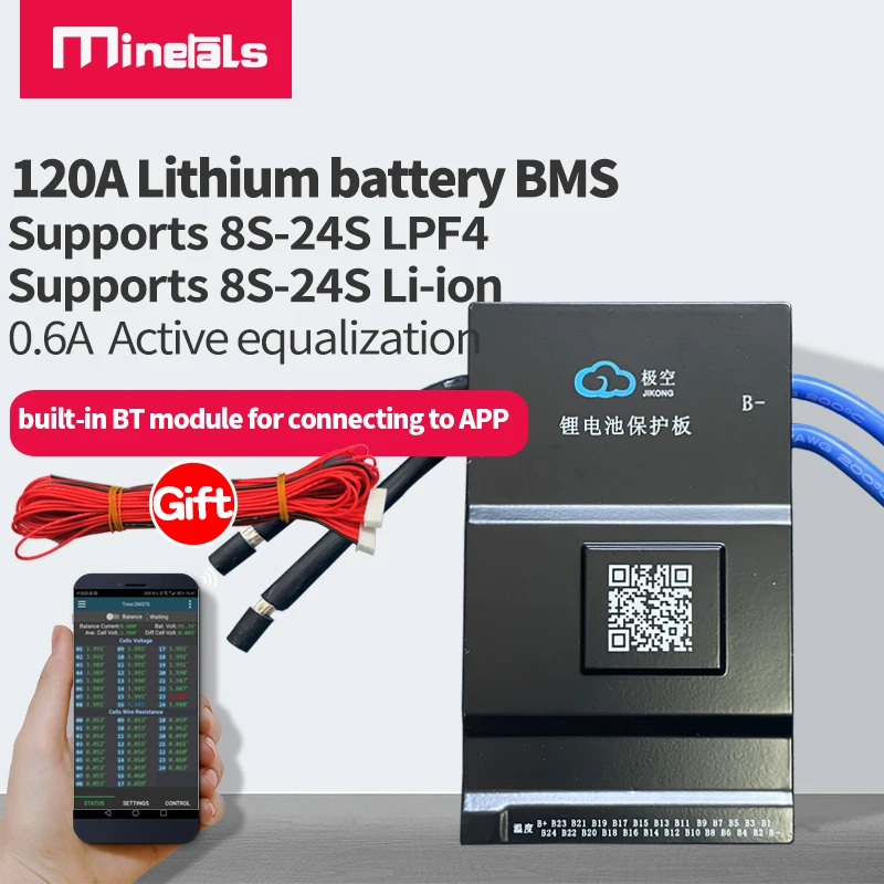 JK BMS 8S-24S 120A 24V 10S 36V 13S 48V 16S 48 15S LFP4 120A LFP4 SMART ...