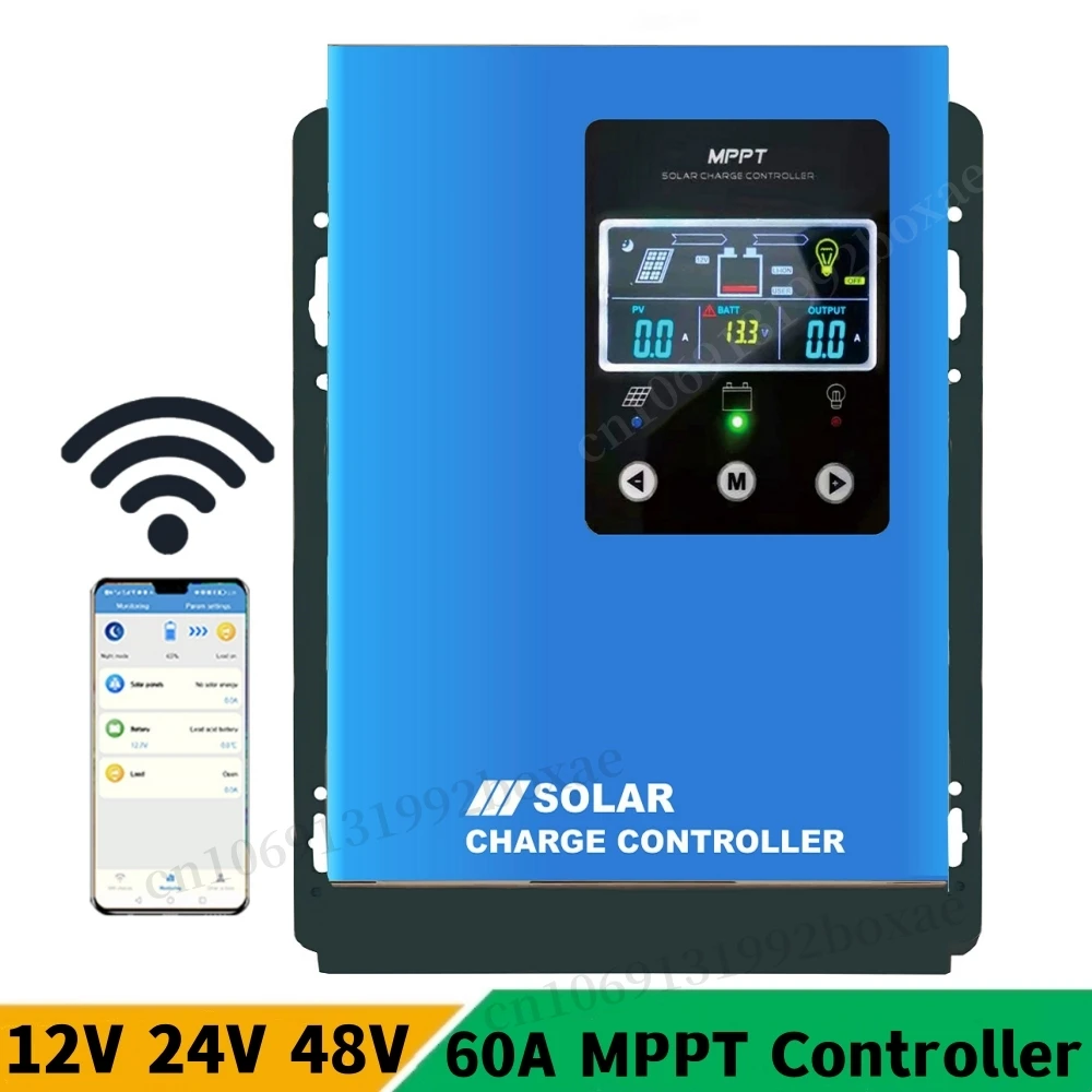 40A-60A-MPPT-Solar-Charge-Controller-Bluetooth-Solar-Regulator-For-12V ...