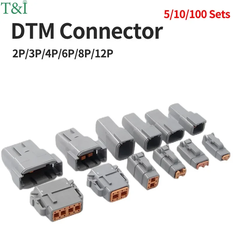 5/10/20Sets Deutsch Type DTM/DT/DTP/DT13/DT15 Waterproof Connector With ...