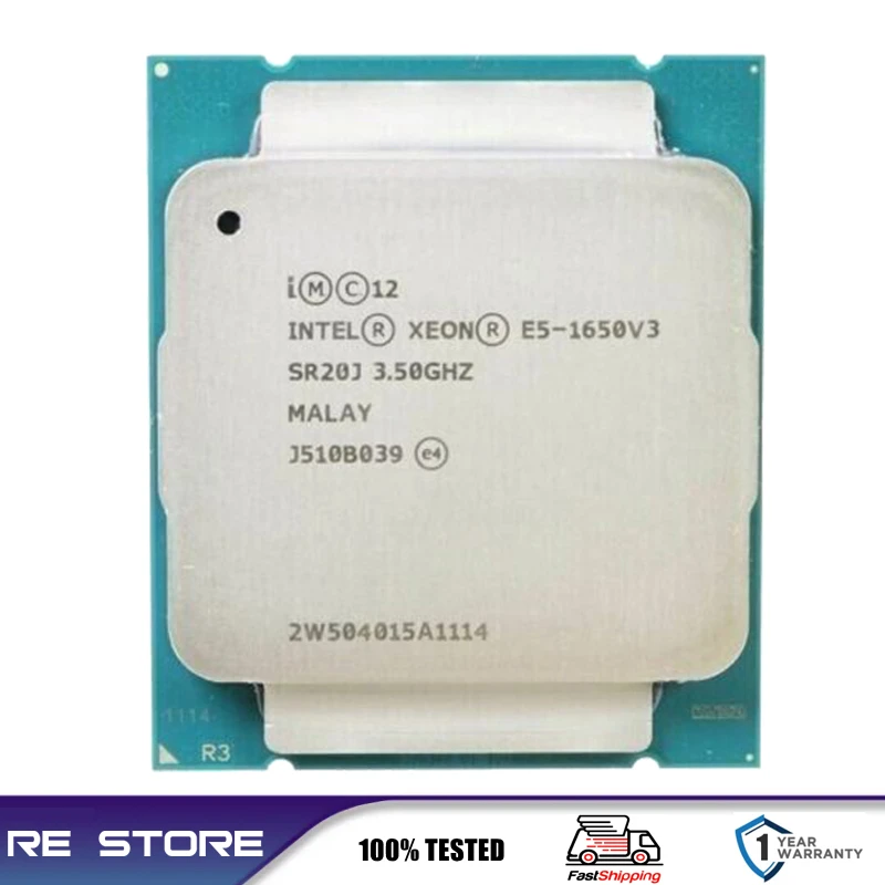 Used Intel Xeon E5 1650 V3 Processor Sr20j 3.5ghz 6 Core 140w Socket Lga 2011-3 Cpu E5 1650v3 ...