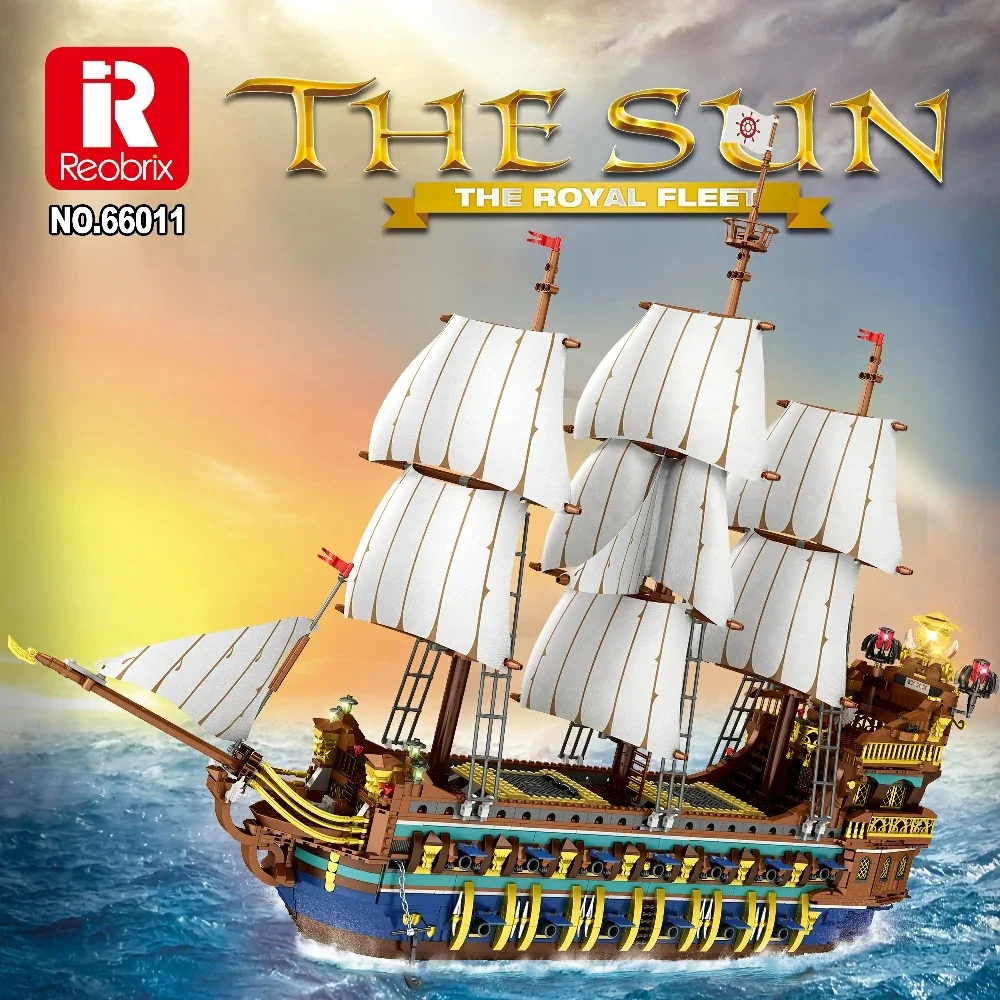 The Royal Fleet The Sun Building Blocks Sets European Navy Flagship ...