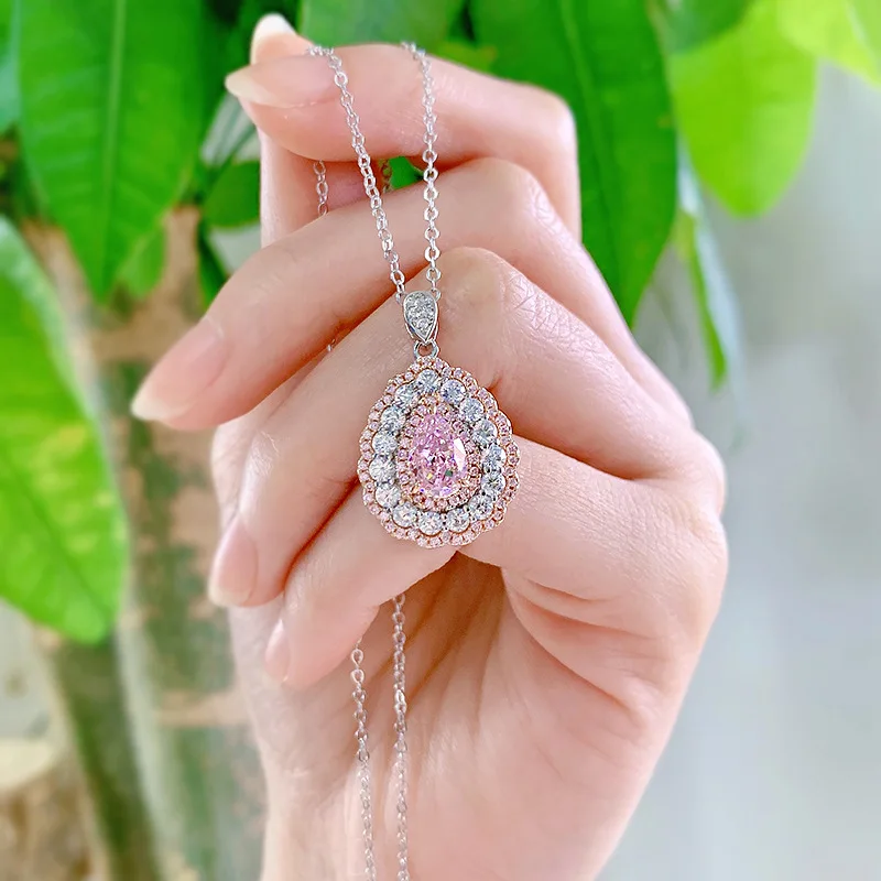 Pink Diamond Necklace