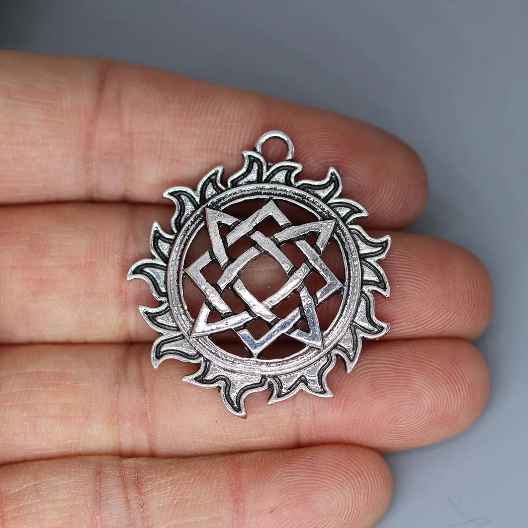 3Pcs/lot Slavic Norway Valknut Viking Charm Pendant For DIY Necklace ...