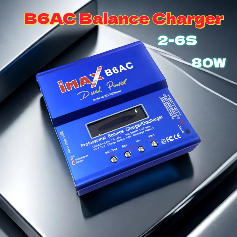 B6AC Balanced Charger, Multi-Function Charger for Model Airplane ...