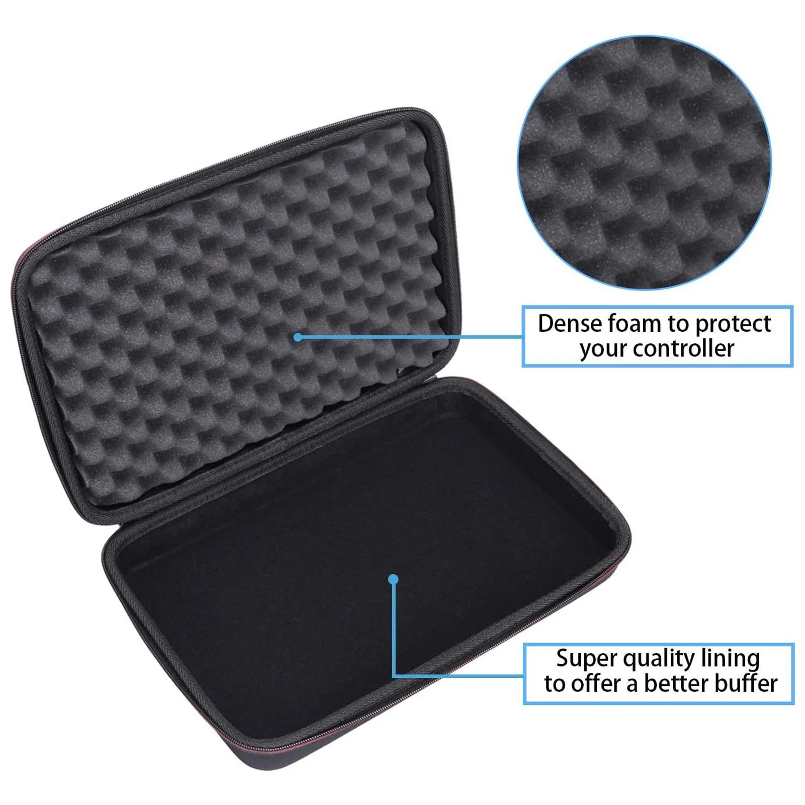 MIDI Keyboard Case Foam Protection MIDI Bag Soft Flannel Lining EVA ...