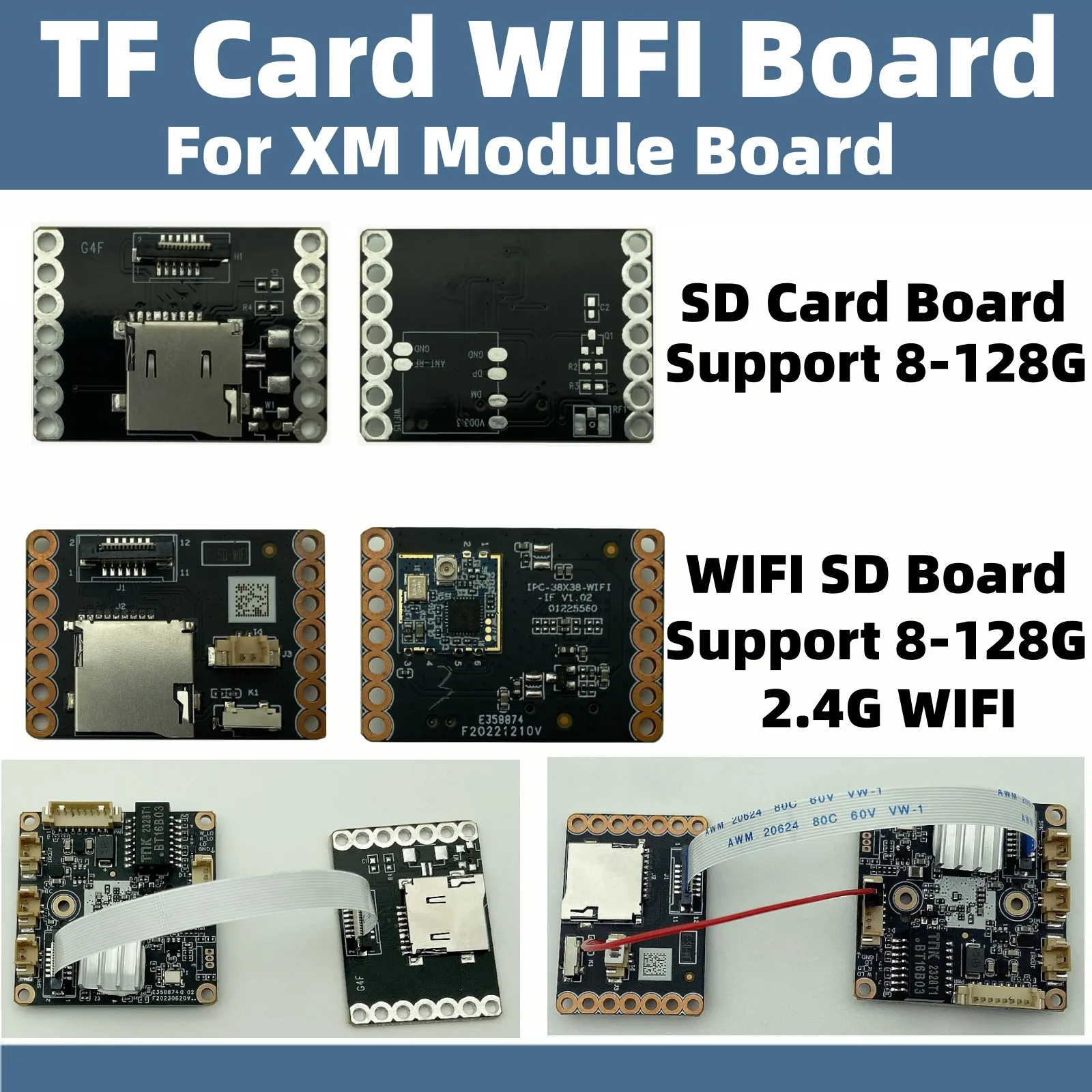 WIFI-TFCard-Reset-Button-8-128GB-SD-Card-Support-For-XM-Module-Board ...
