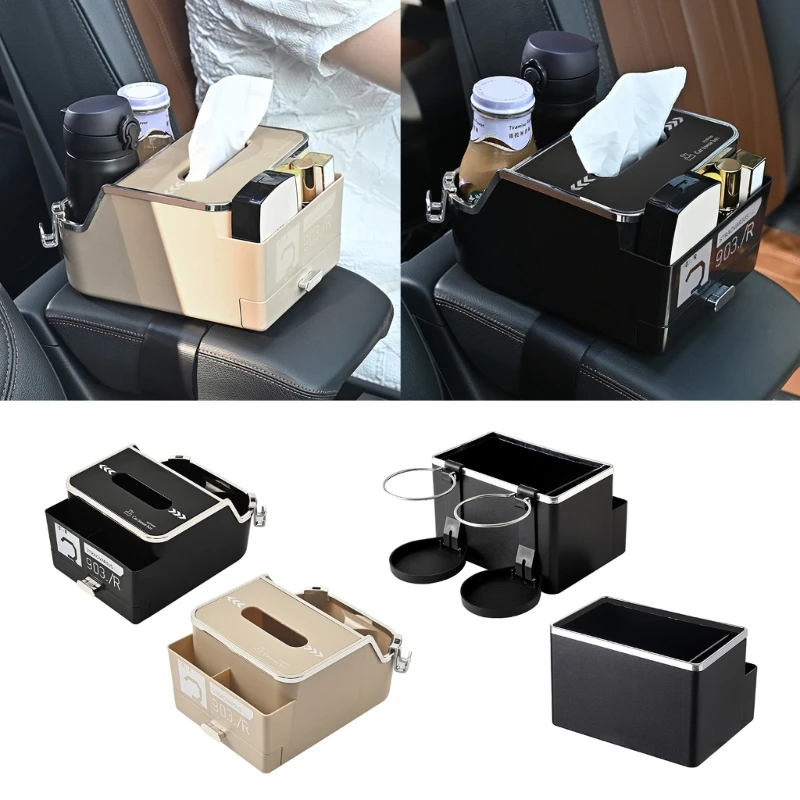 Car-Console-Organizers-Car-Cup-Holder-Storage-Car-armrest-Box-Storage ...