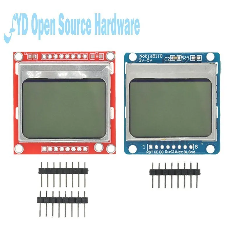 High Quality 84X48 84x84 LCD Module Blue /Red baseboard White Backlight ...