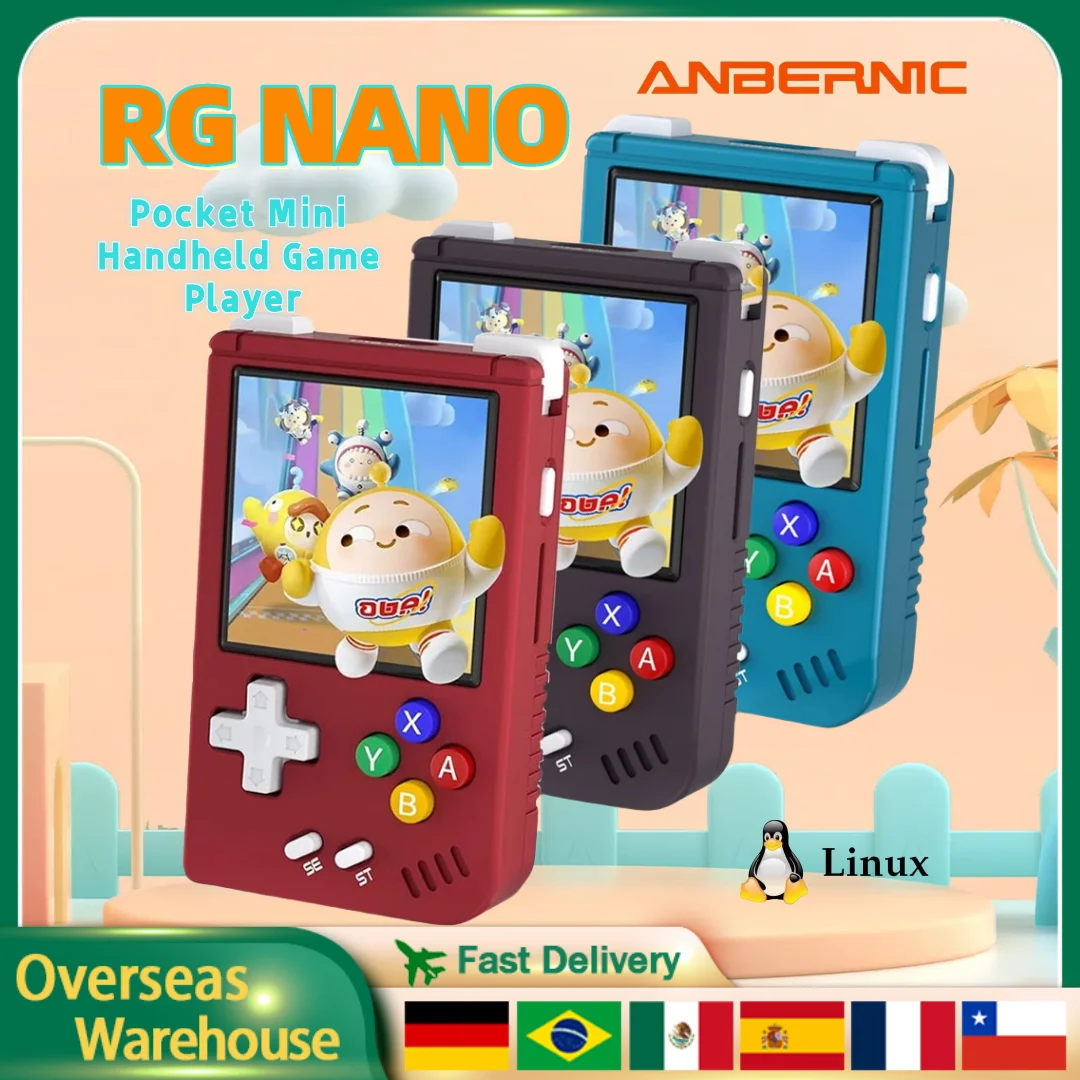 ANBERNIC-RG-Nano-Mini-consola-de-juegos-port-til-Retro-reproductor-de ...