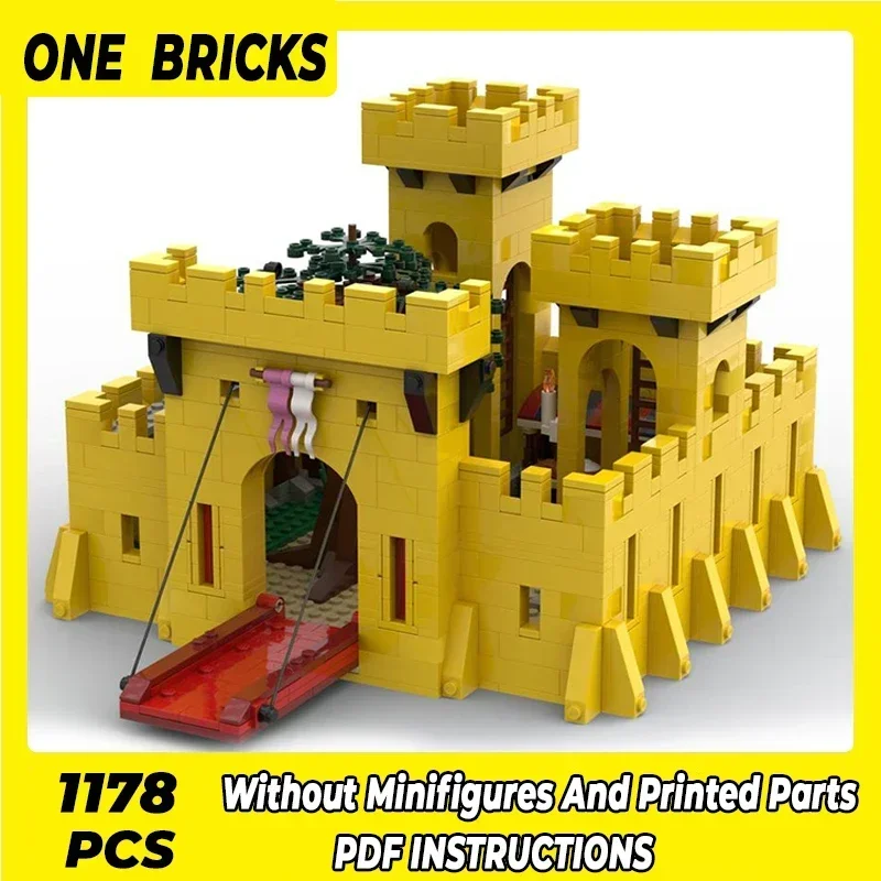 Medieval-Fortress-Model-Moc-Building-Bricks-Classics-Yellow-Castle ...
