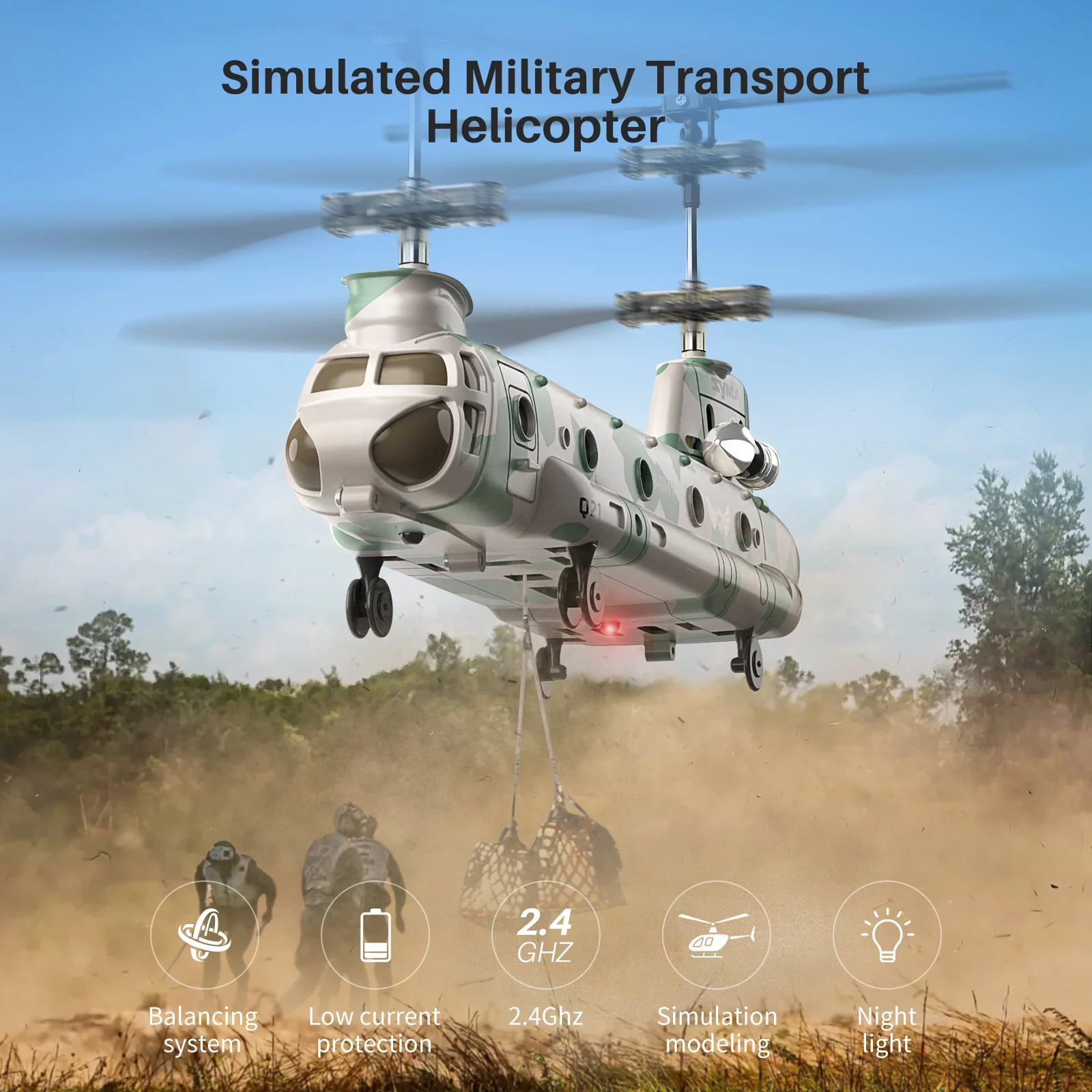 SYMA Q21 RC Helicopter (CH-47 Chinook) - Remote Gear Shop