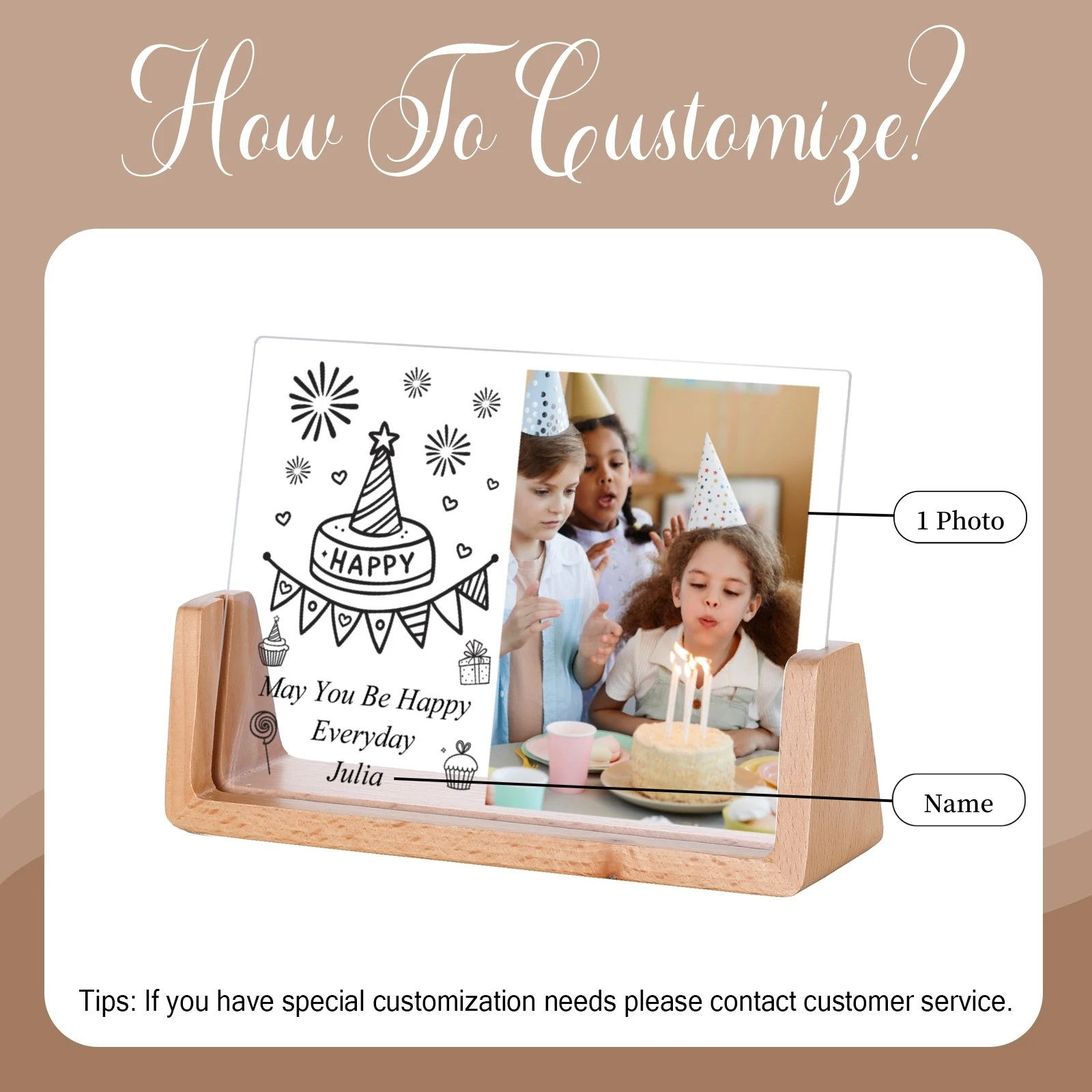 Custom Birthday Photo Frame | Gifts Flash