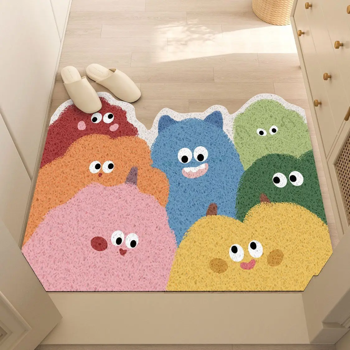 Cartoon-Monster-Entrance-Doormat-Anti-slip-PVC-Floor-Mats-Easy-clean ...