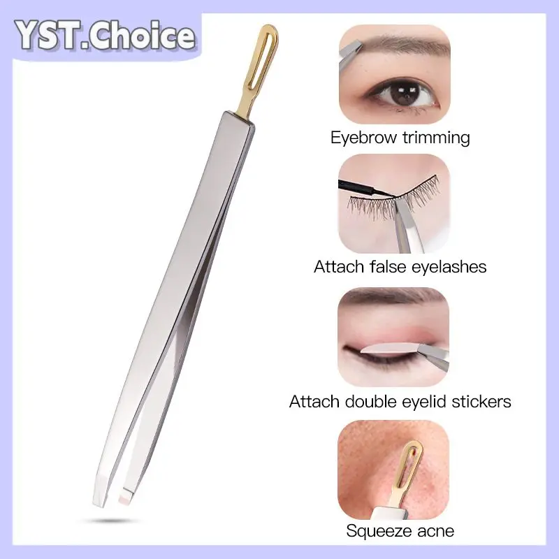 Eyebrow-Tweezer-Colorful-Hair-Beauty-Fine-Hairs-Puller-Stainless-Steel ...