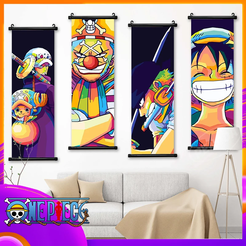 Anime One Piece Wall Artwork Canvas Luffy Picture Nami Print Roronoa ...