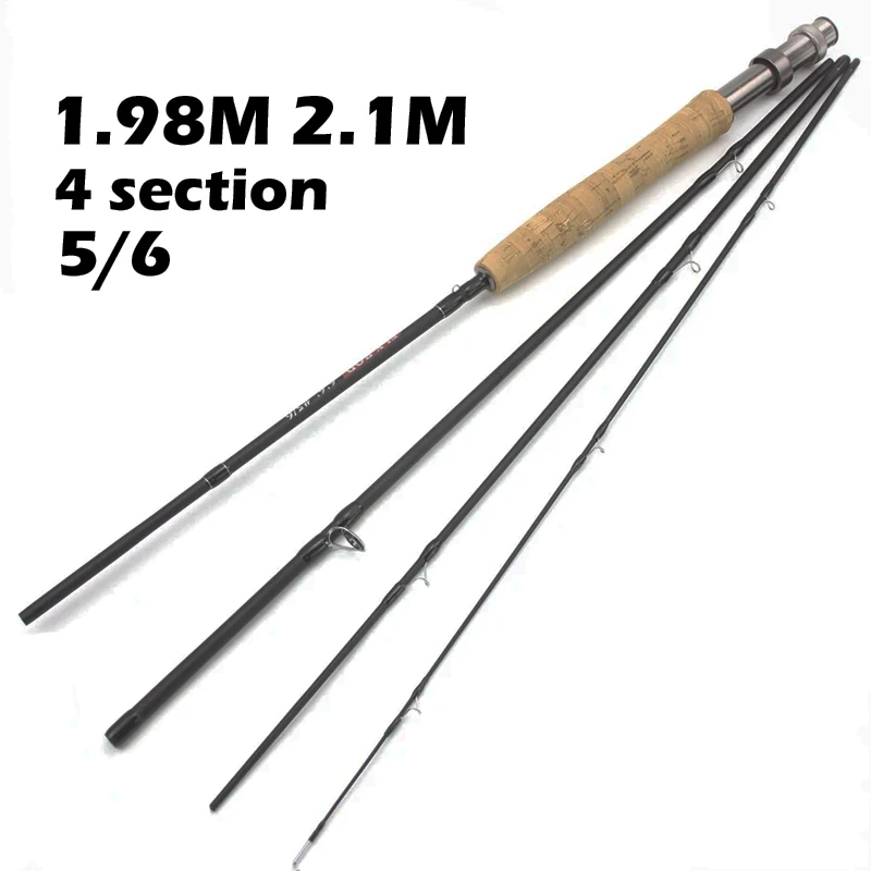 1-98M-2-1M-Fly-Fishing-Rod-Portable-Carbon-UltraLight-Slow-Action-Fly ...