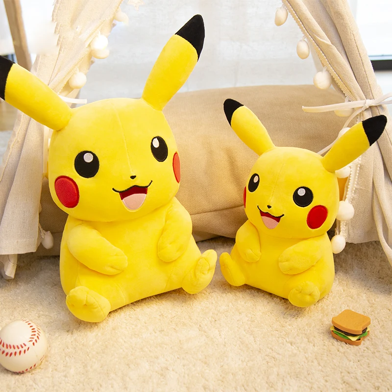 Pokemon Kawaii Pikachu Stuffed Toys Cartoon & Cute Plush Dolls Throw ...