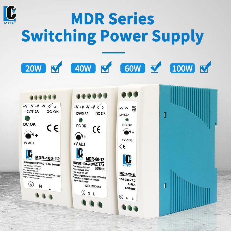 MDR-60-AC100-240V-Input-Din-Rail-Power-Supply-Switch-MDR-10-20-40-60 ...