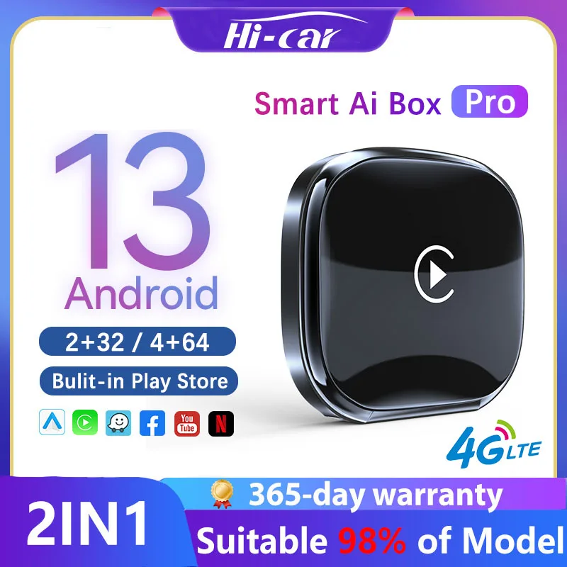2024-nuevo-Android-13-CarPlay-Ai-Box-Plus-inal-mbrico-Android-Auto-y ...