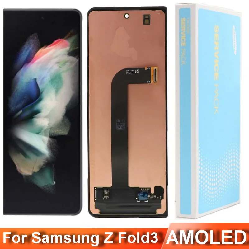 100% Original Fold3 AMOLED Para Samsung Galaxy Z Dobre 3 5G F9260 F926U F926B/DS Display LCD ...