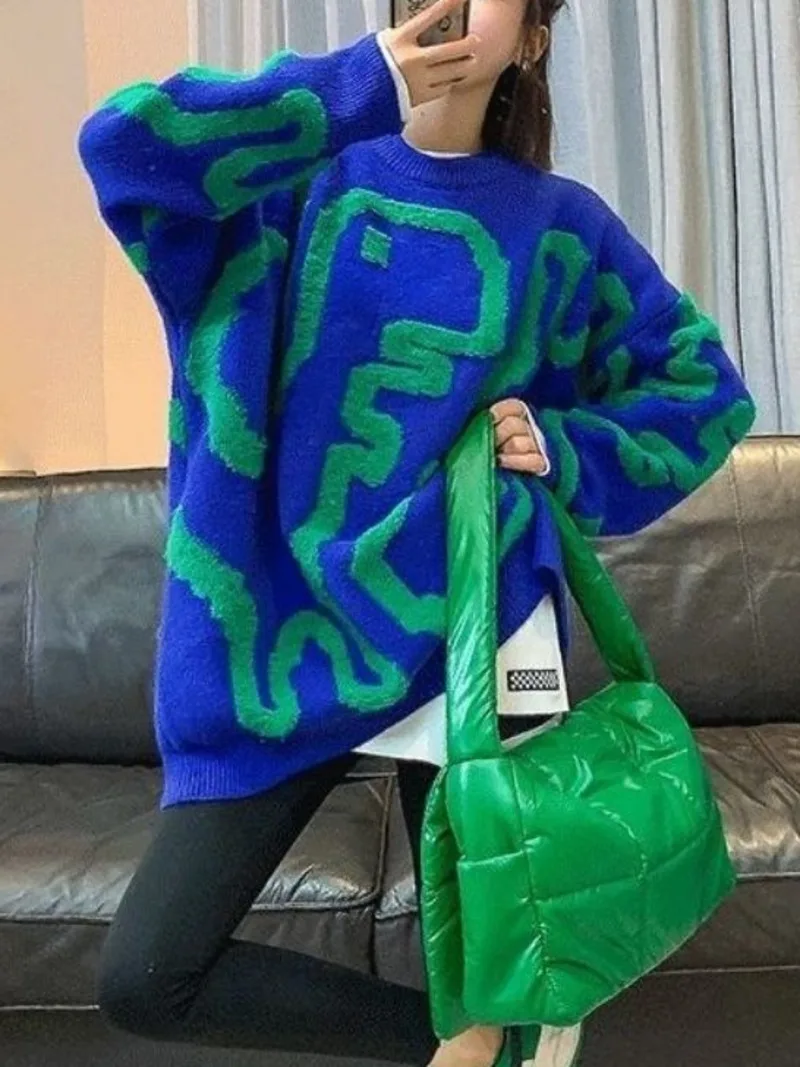 Pull-pais-brod-de-serviettes-pour-femmes-manteau-moyen-long-tricots-col ...