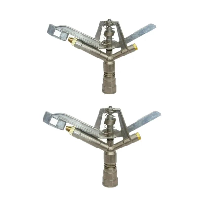 아연 합금 로터리 로커 암 금속 노즐 급수 스프링클러 정원 잔디 분무기 Mirco 관개 피팅 1 인치 티몬